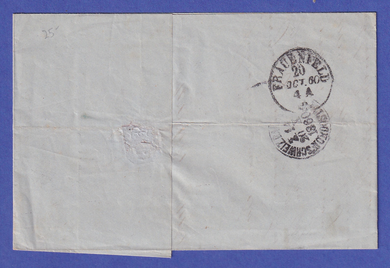 Schweiz Brief mit Fingerhut-O ZOFINGEN nach Frauenfeld 1860 · Tilman ...