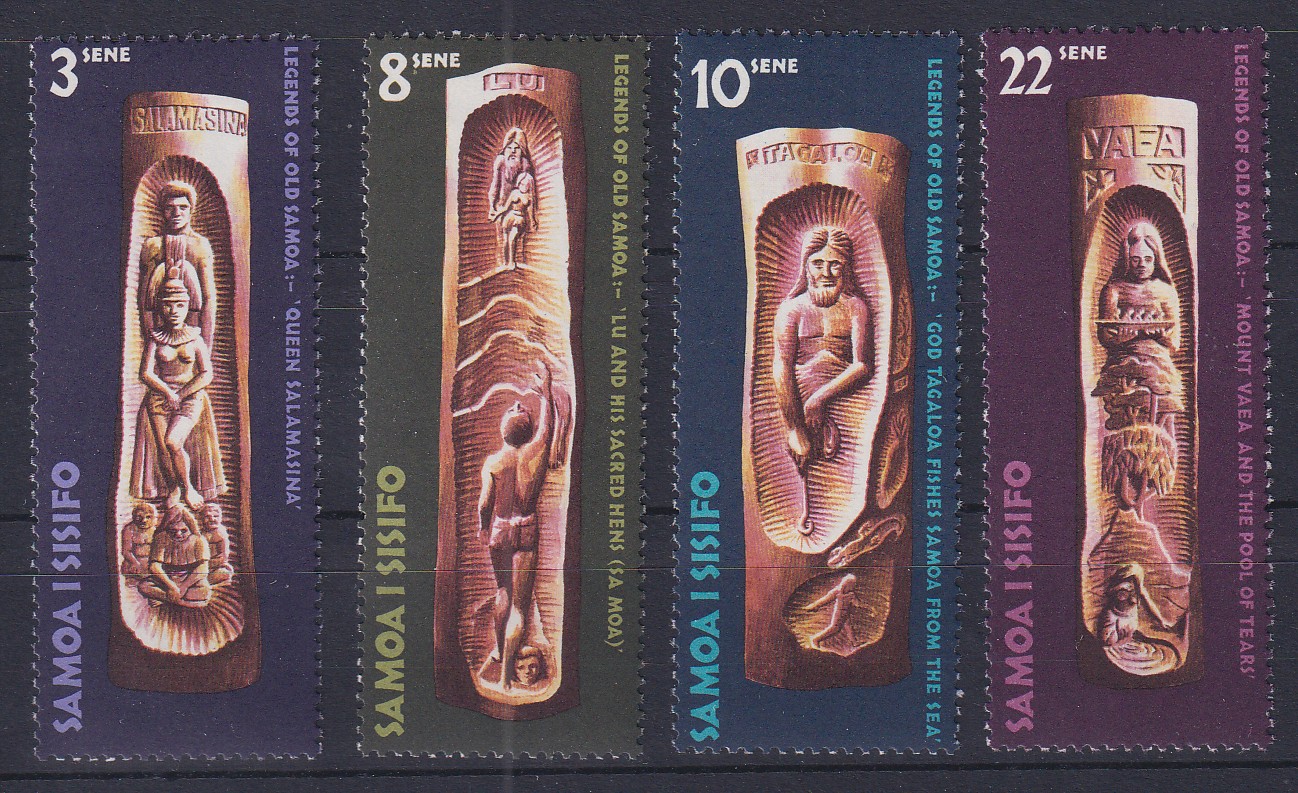 Samoa I Sisifo 1971 Legends of old Samoa Mi.-Nr. 241-244 ** / MNH ...
