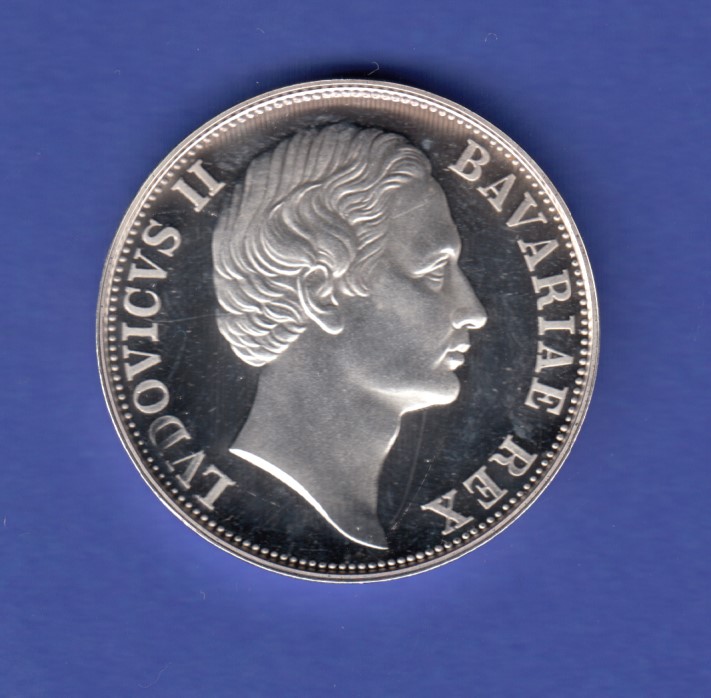 Silbermedaille Patrona Bavariae 1978 - Ludovicus II. Bavariae Rex ...