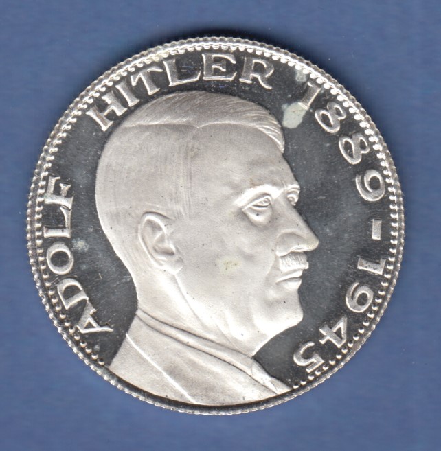 Medaille Adolf Hitler 1889-1945 (moderne Prägung 70er Jahre ...