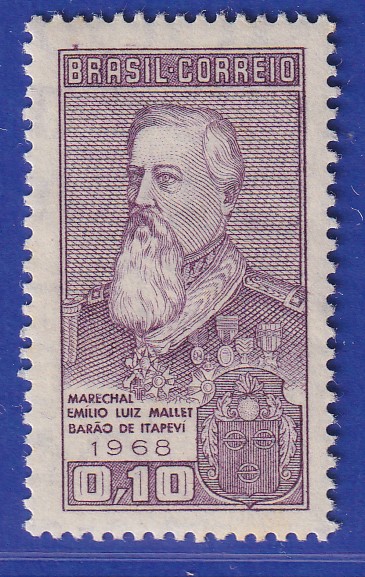 Brasilien 1968 Marschall Emilio Luiz Mallet Baron von Itapevi Mi.-Nr ...