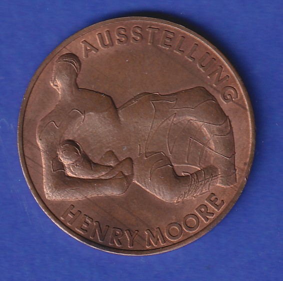 Medaille Galerie Ruf München - Ausstellung Henry Moore · Tilman Dohren ...