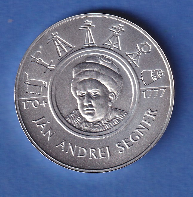 Slowakei 2004 Silbermünze 200 Kronen 300. Geburtstag von J. A. von ...